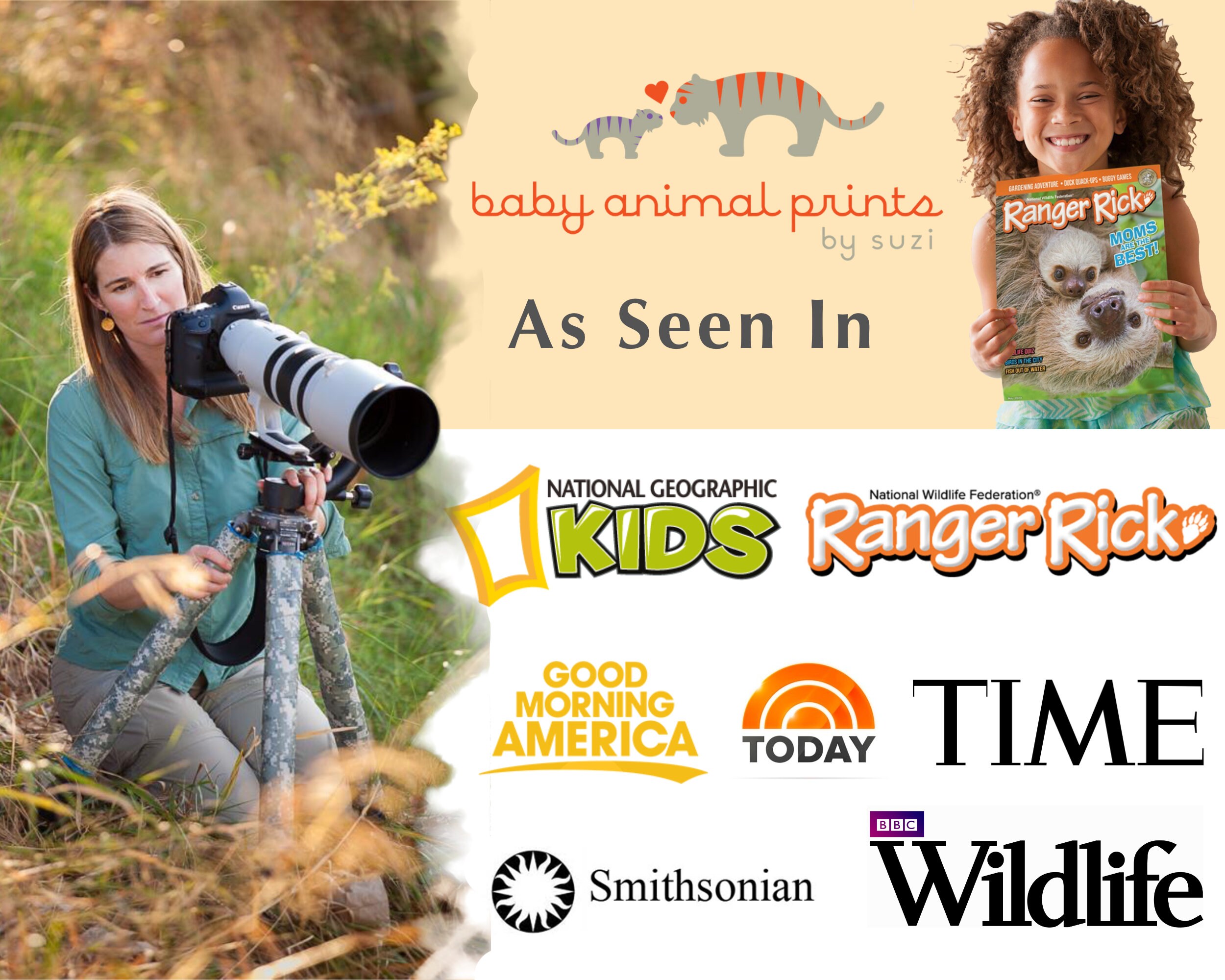 Baby Tiger and Mom Photo Print: Safari Nursery Wall Art - Etsy
