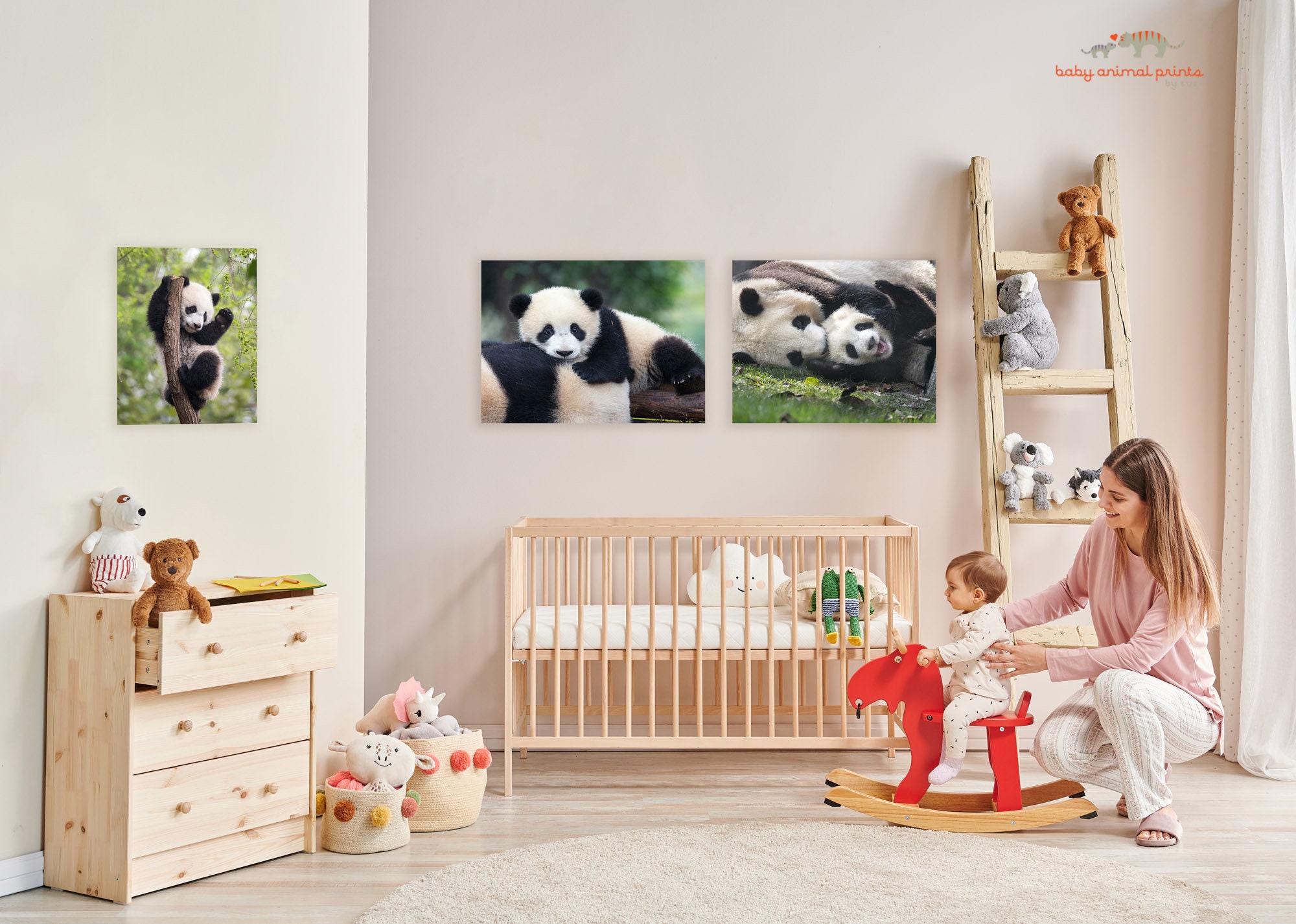 Baby Animal Nursery Print / BABY PANDA / Baby Animal Photo / Baby ...