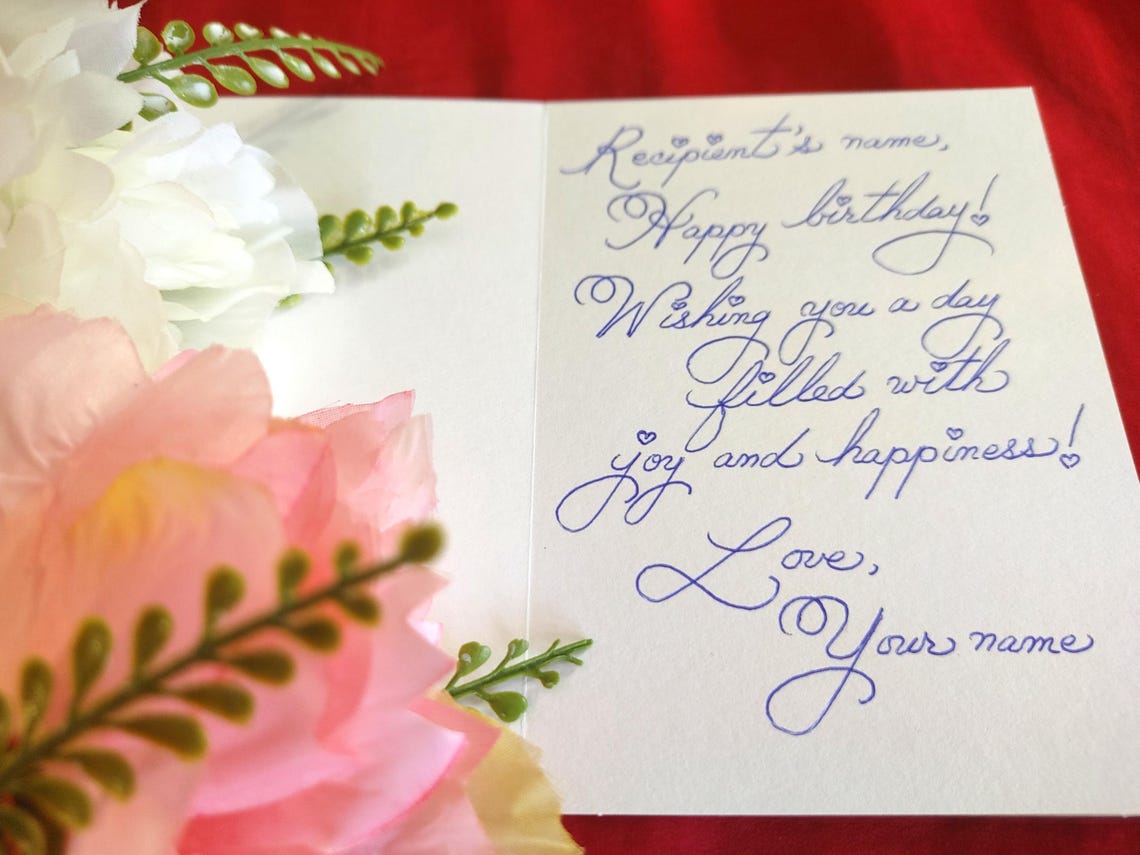 Custom Handwritten Greeting Card Writing Services - Etsy