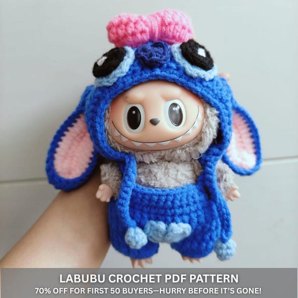 Labubu Stitch Pattern - Etsy