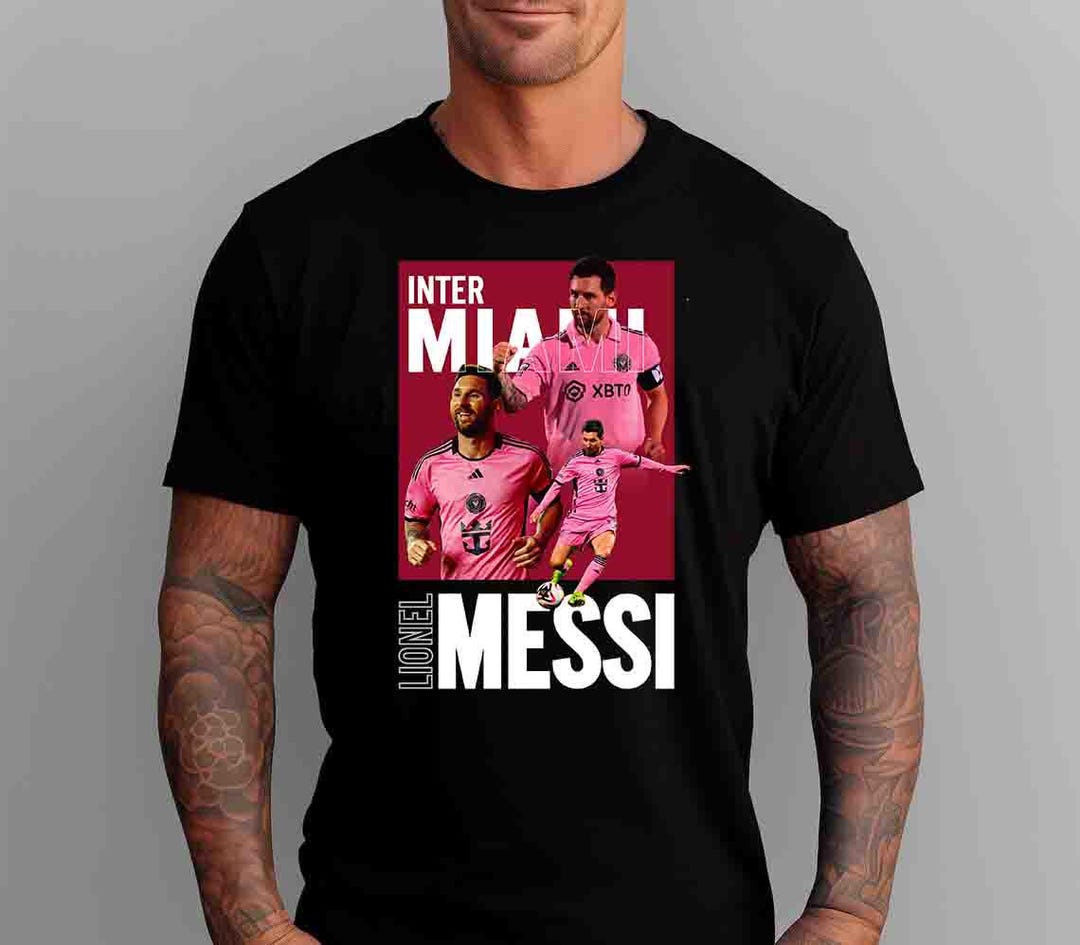 Messi Miami Tshirt, Inter Miami CF Shirt, Vintage Soccer Tee, Retro ...