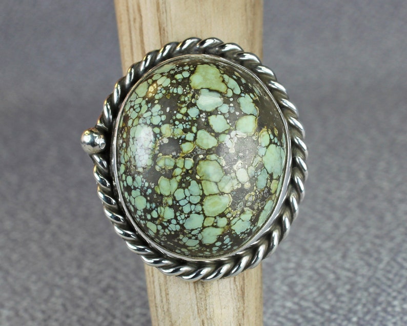Turquoise Ring Candelaria Mine Fossil Pseudomorph Stone Very - Etsy