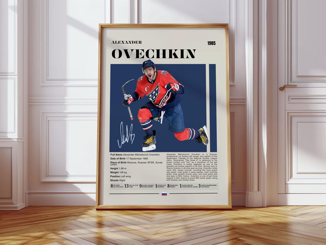 Alexander Ovechkin Poster, Washington Capitals Poster, NHL Poster ...