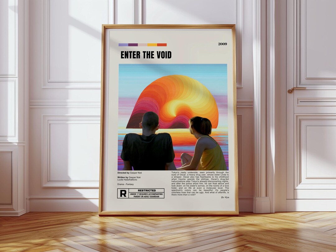 Enter the Void Poster, Gaspar Noé, Minimalist Movie Poster, Vintage Retro Art Print, Wall Art ...