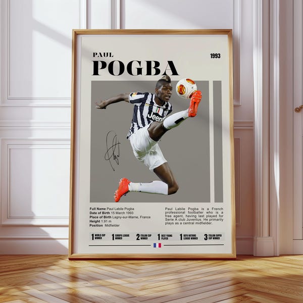 Paul Pogba - Etsy