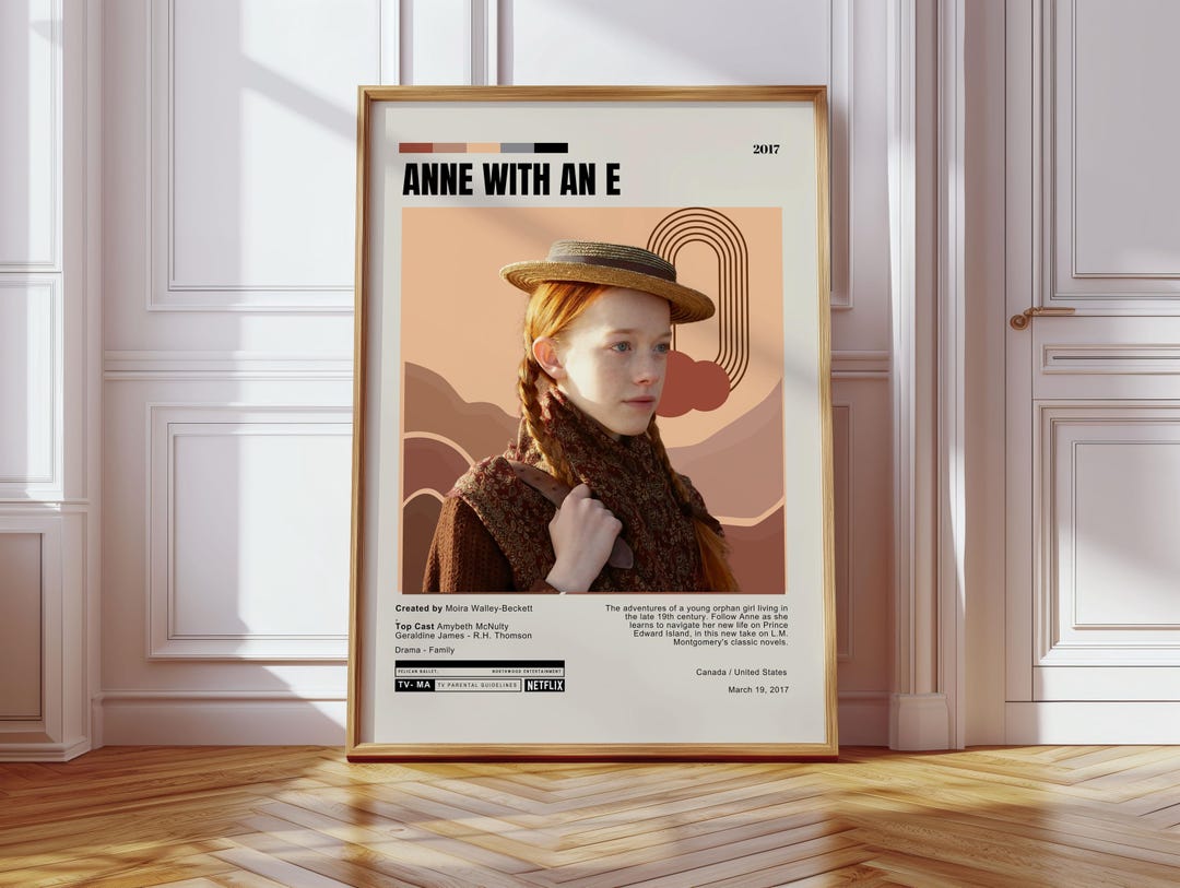 Anne With an E Poster, Midcentury Modern, Room Decor, Digital Pirints ...