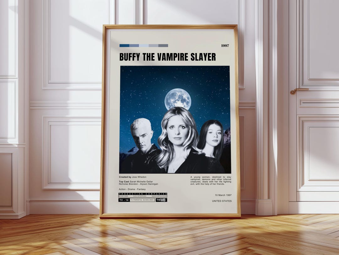 Buffy the Vampire Slayer Poster, Buffy Summers Wall Art, Minimalist ...