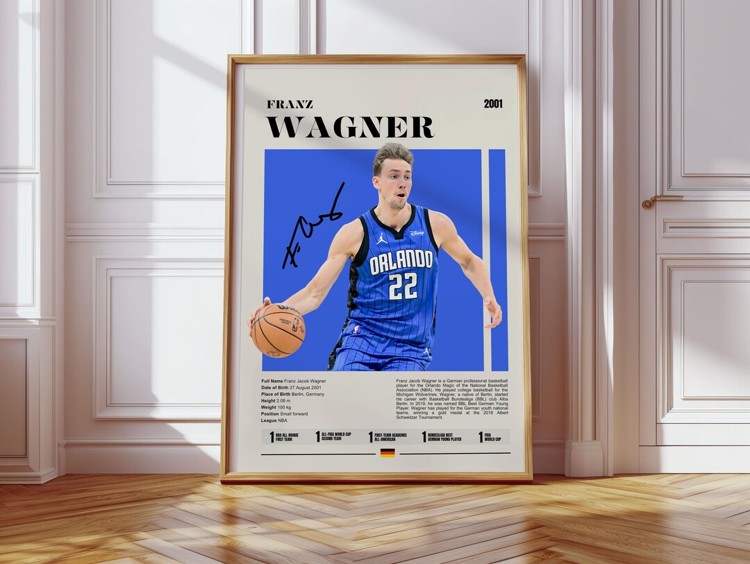 Franz Wagner Poster, Orlando Magic Poster, NBA Poster, Sports Poster ...