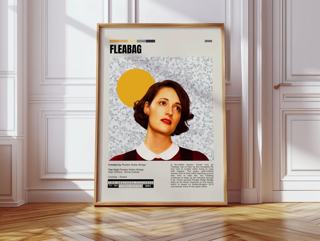Fleabag Tv Series Poster, Phoebe Waller-bridge, Movie Poster, Vintage ...