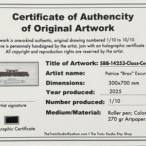 Sbb-ce-6/8-ii-locomotive-crocodile-profile, Tirage Limité Avec Certificat - Etsy