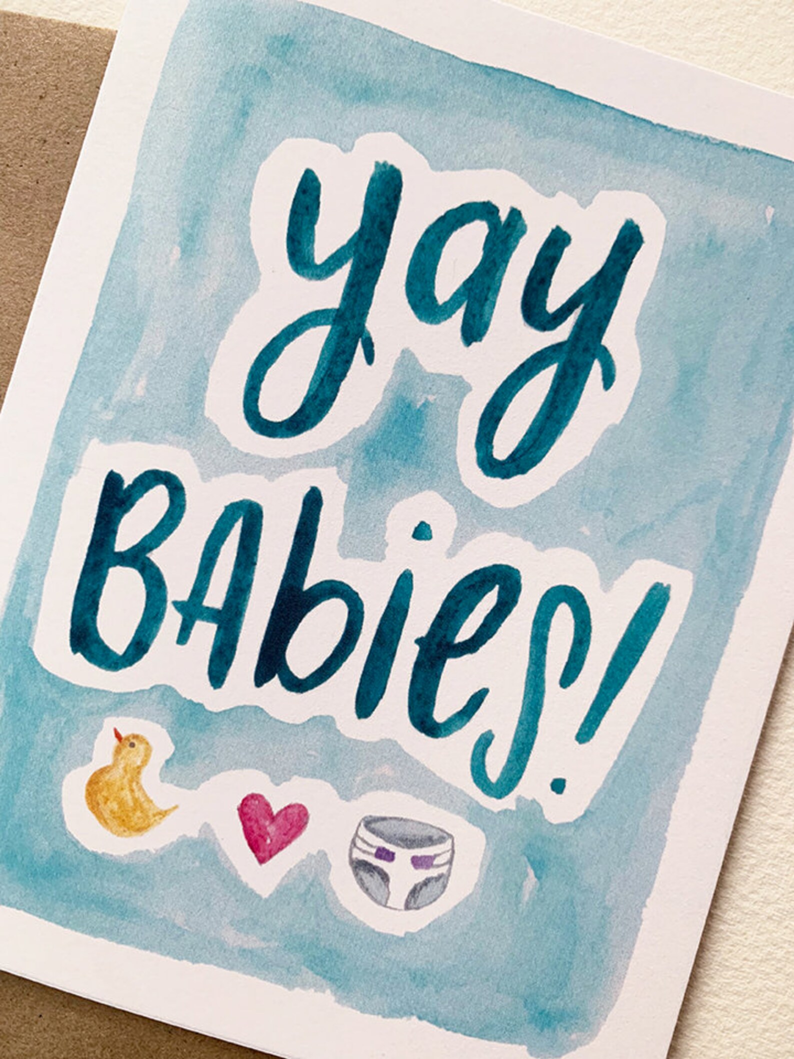 Yay Babies Greeting Card New Baby Congrats - Etsy