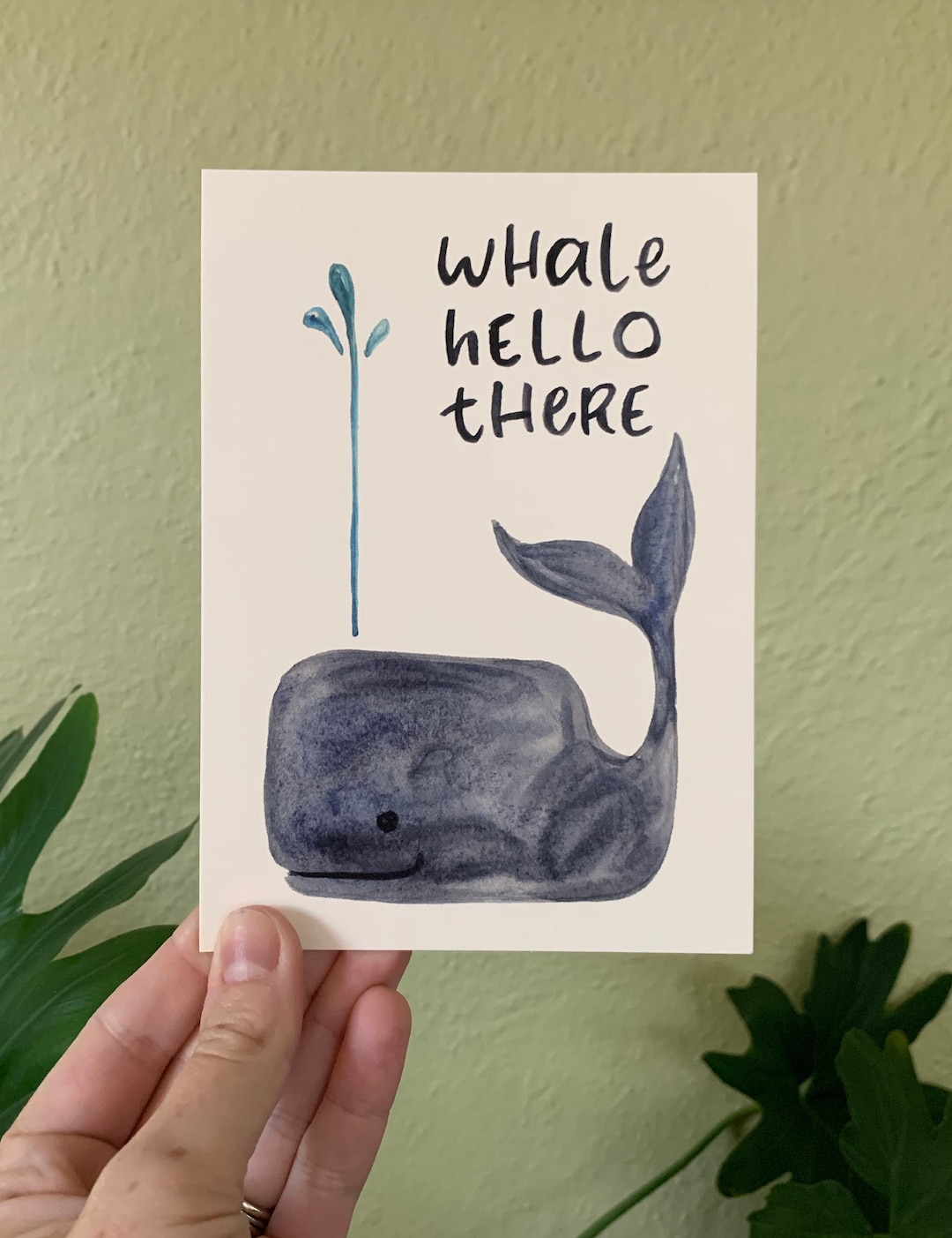 Whale Hello There Post Cards - 6 Pack - Etsy