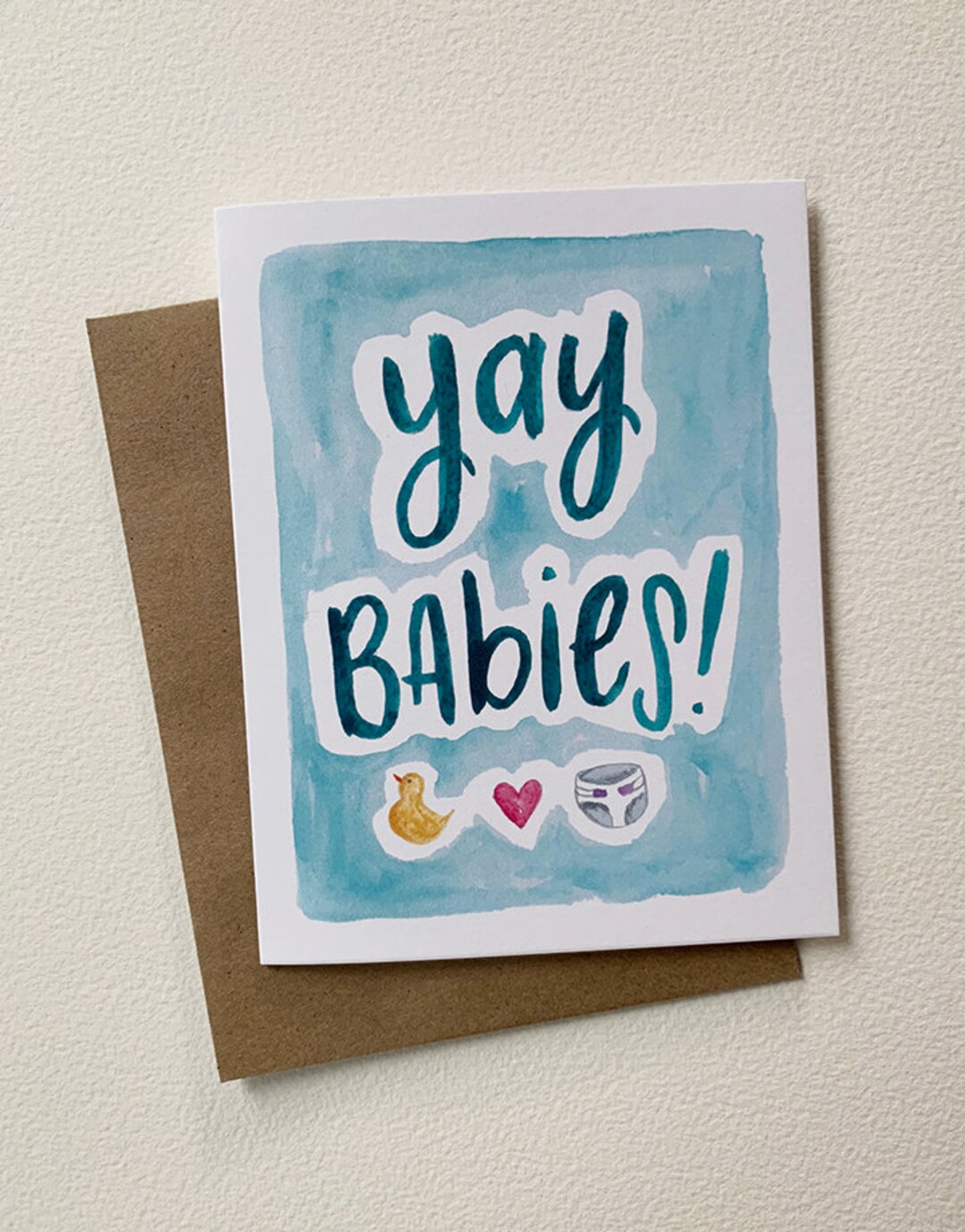Yay Babies! Greeting Card, New Baby, Congrats - Etsy