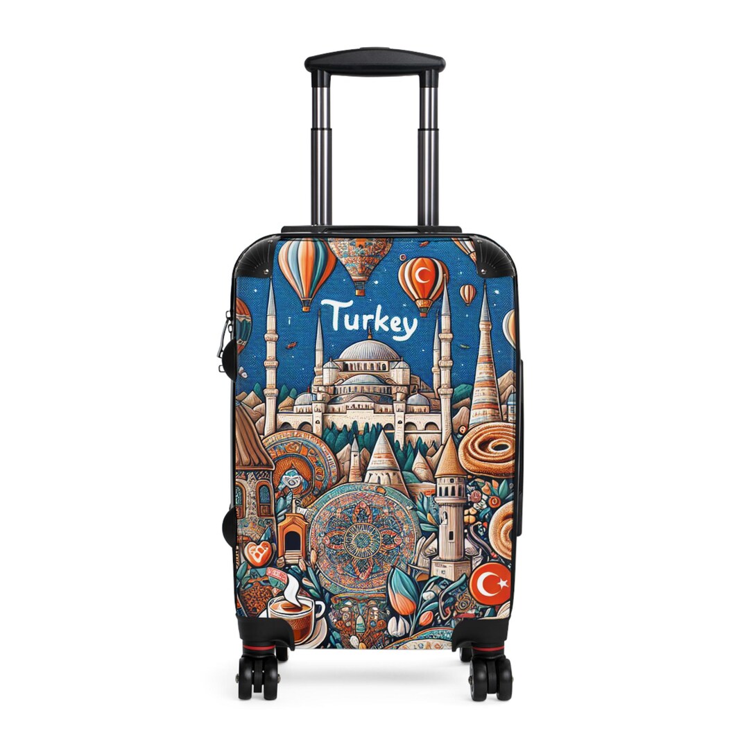 Turkish Adventure Suitcase: Polycarbonate Travel Luggage With Lock - Etsy