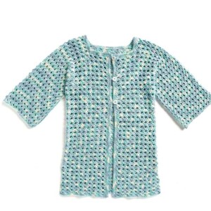 Crochet Summer Cardigan Hand Knitted Beach Cover up Comfortable Stylish ...