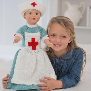 Red Heart Caring Nurse Doll Knit Pattern - DIY Amigurumi Toy, Handmade ...
