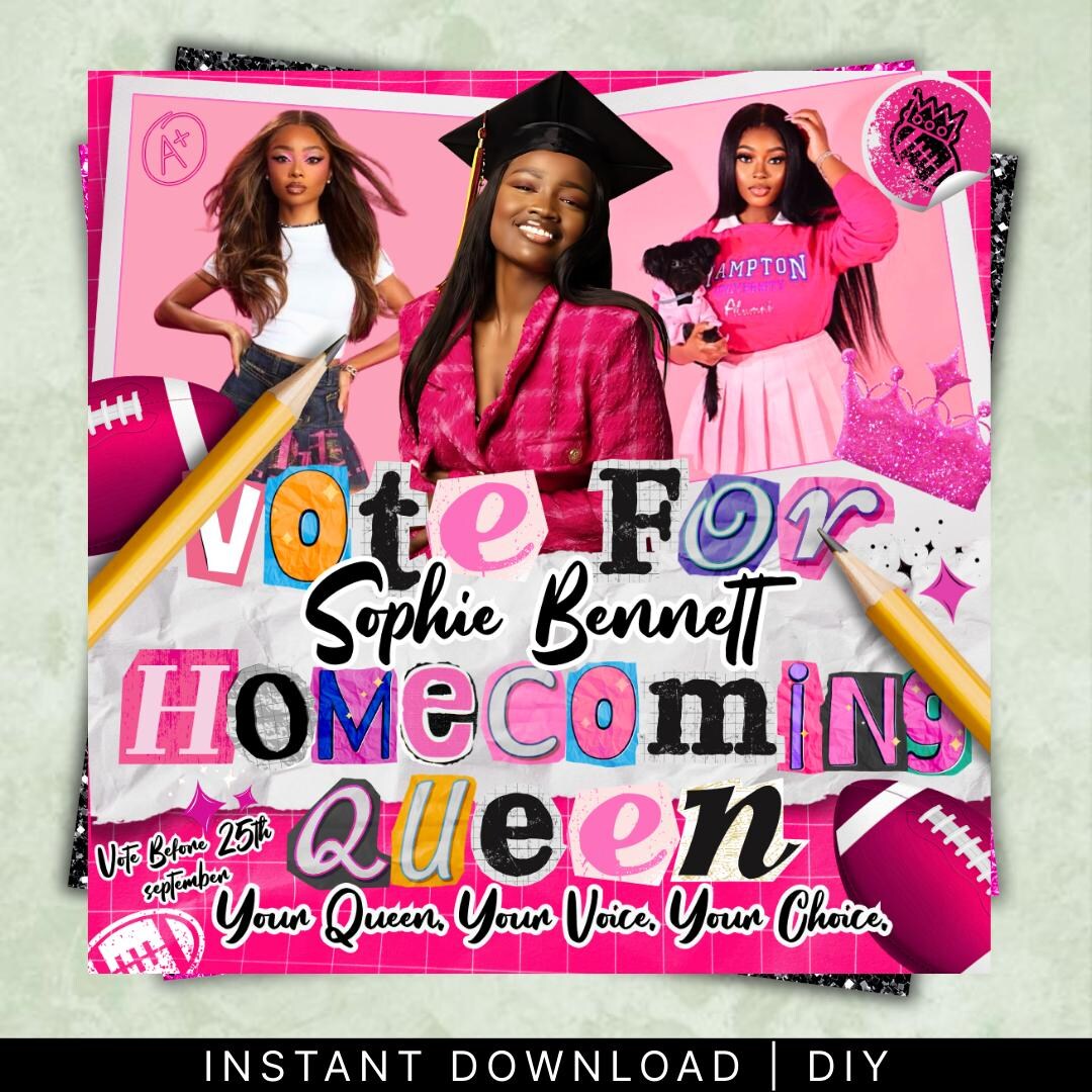 Homecoming Flyer Template: Editable HOCO Campaign Design (canva Edit - Etsy