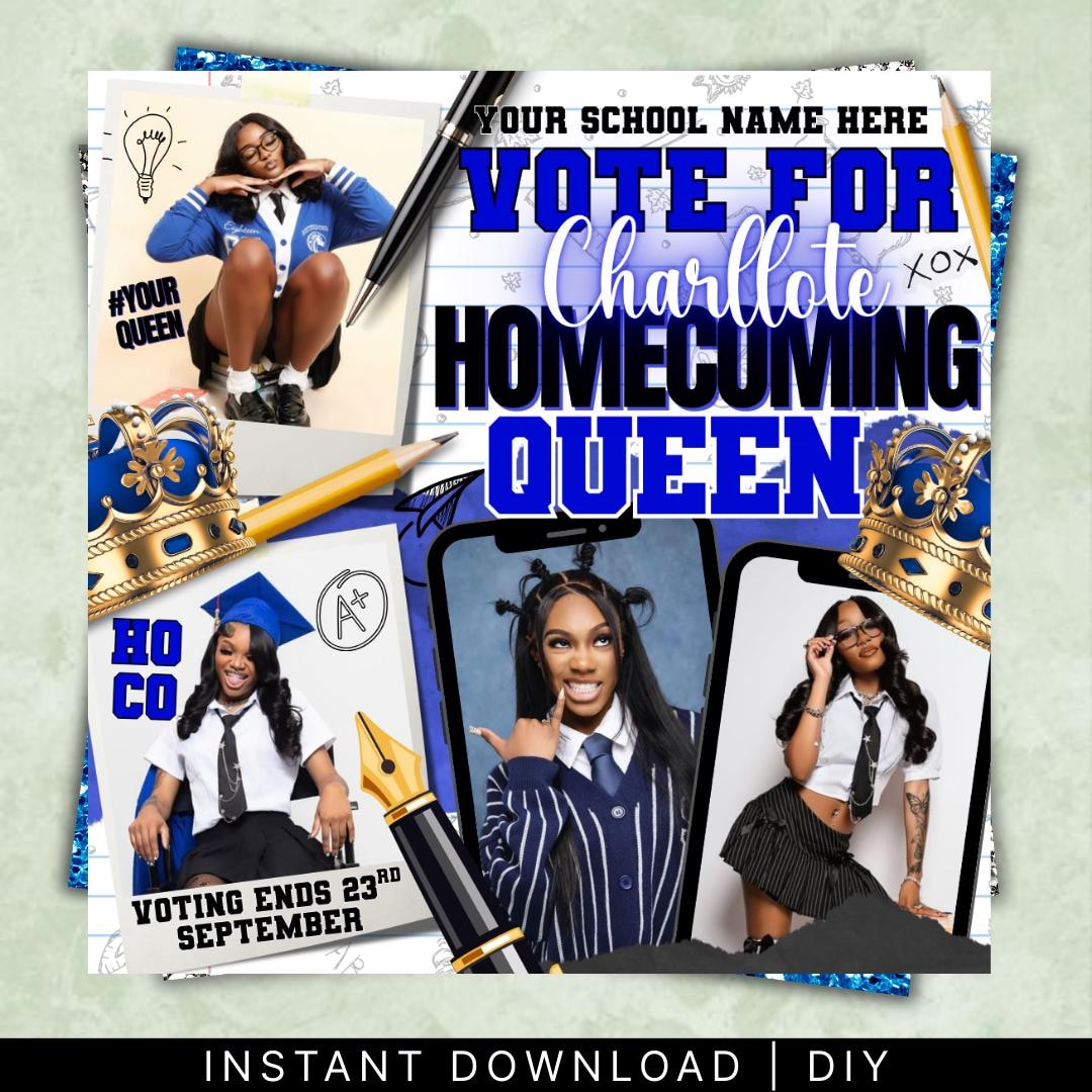 Homecoming Queen Flyer , Homecoming Flyer , Homecoming Campaign Flyer ...