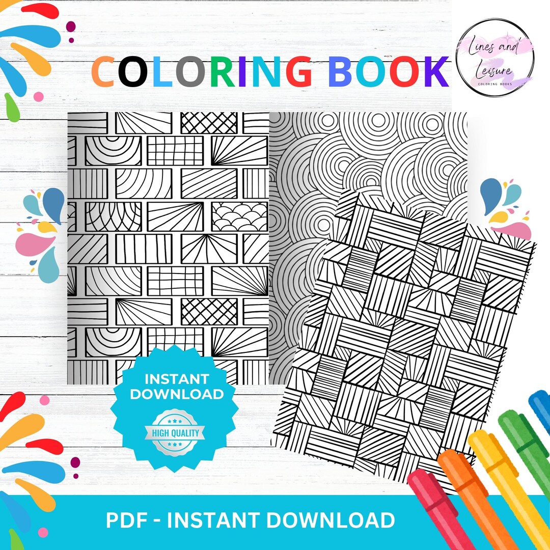 Bold Easy Pattern Coloring Pages, Relaxing Pattern Coloring Pages ...