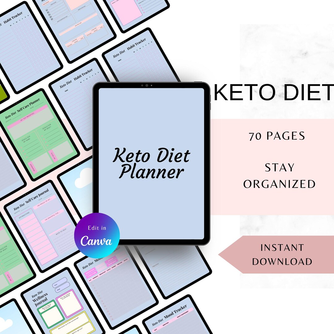 Done for You Keto Diet Planner Printable | Low Carb Meal Tracker ...