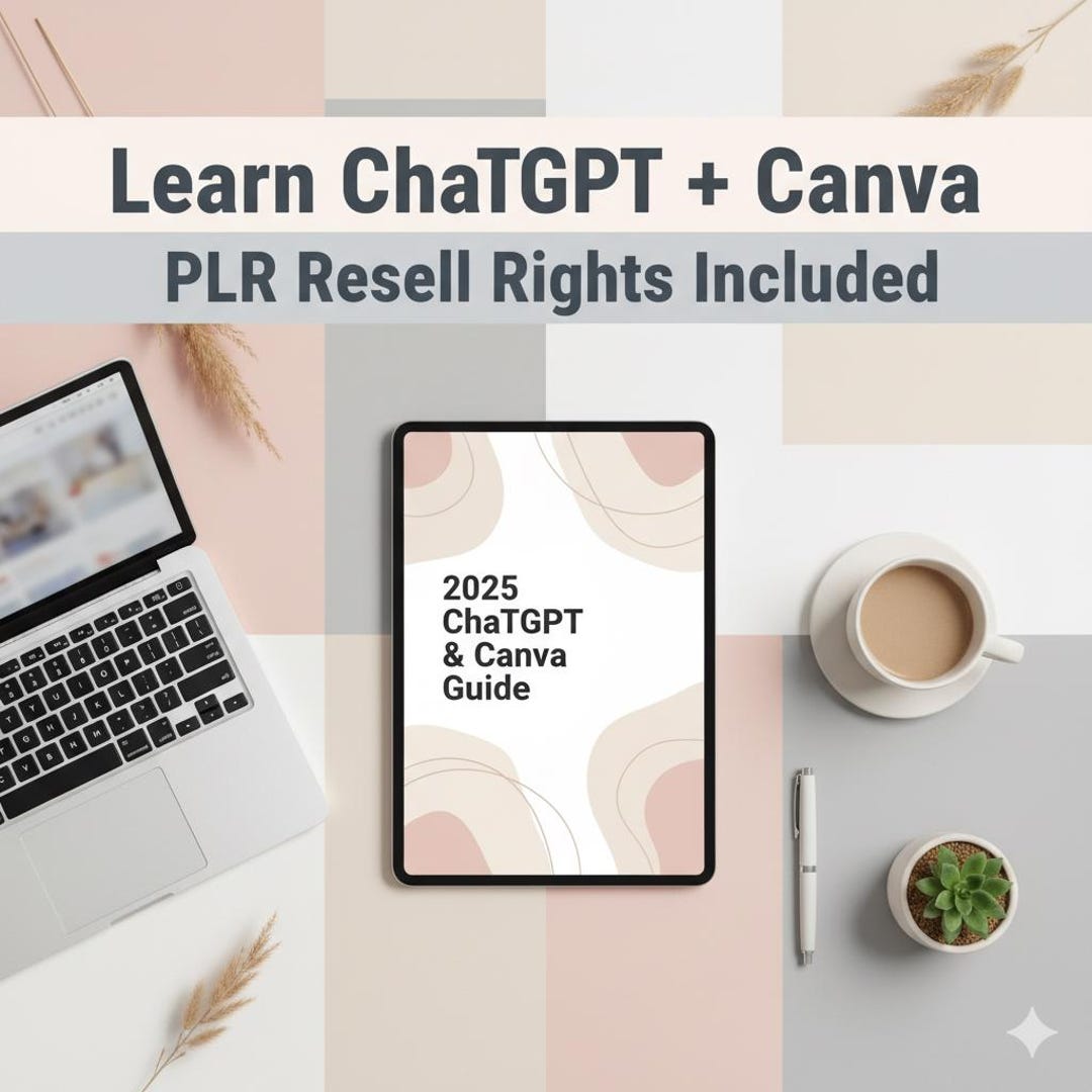 Plr Digital Products Chat GPT & Canva Guide|learn Chatgpt, ,instant ...