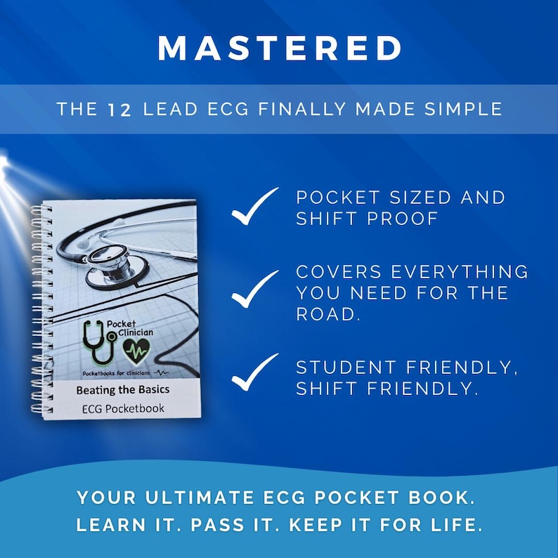 ECG Pocketbook: Beating the Basics - Etsy