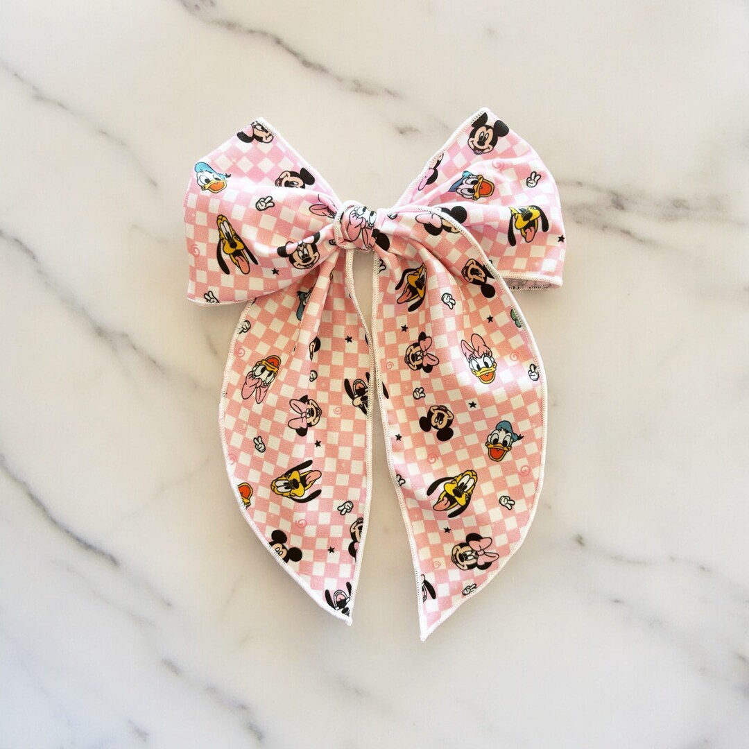 Checkered Mickey Bow Disney Checkered Bow Disney Bow Checkered Fable ...