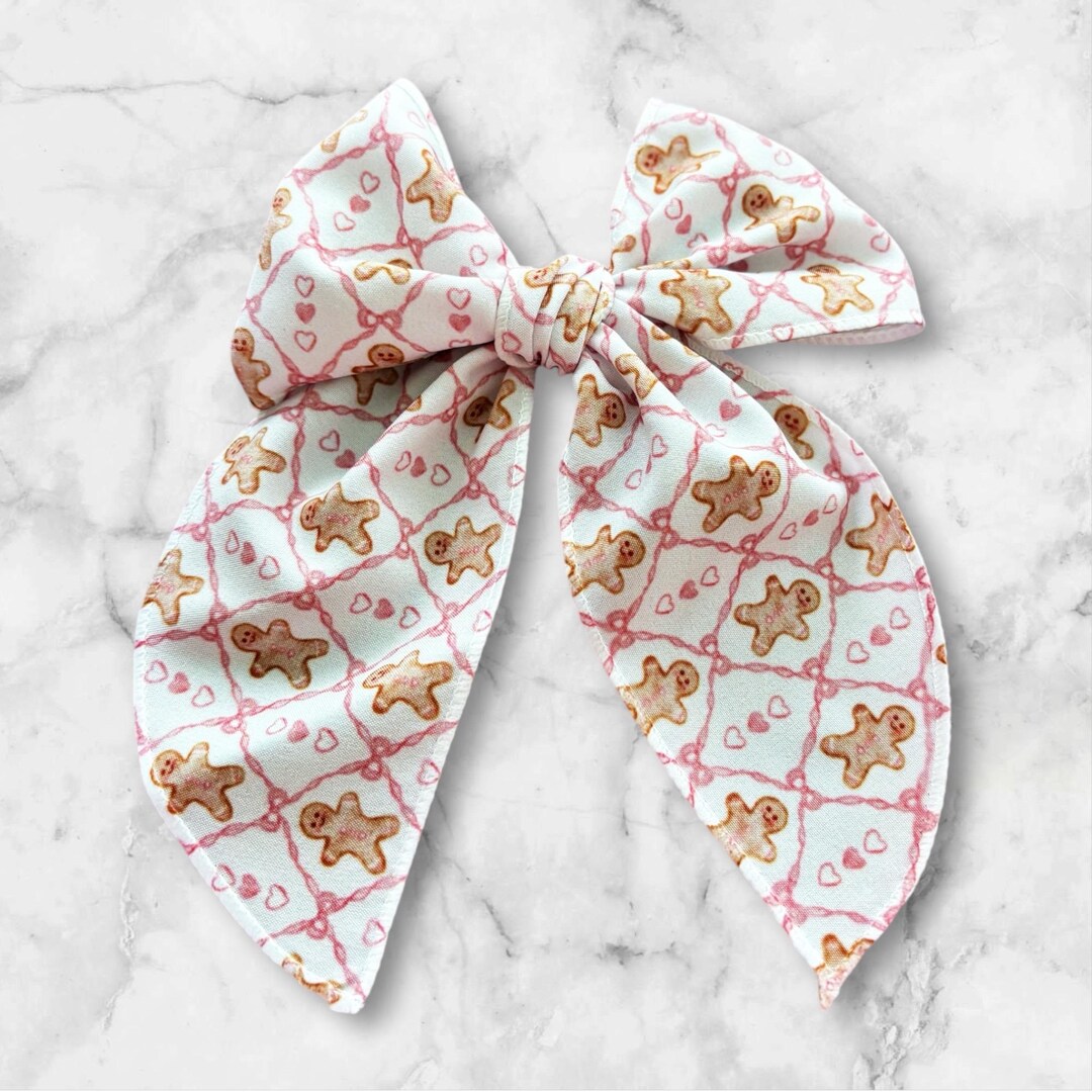 Gingerbread Fable Bow | Gingerbread Man Fable Bow | Christmas Bow ...