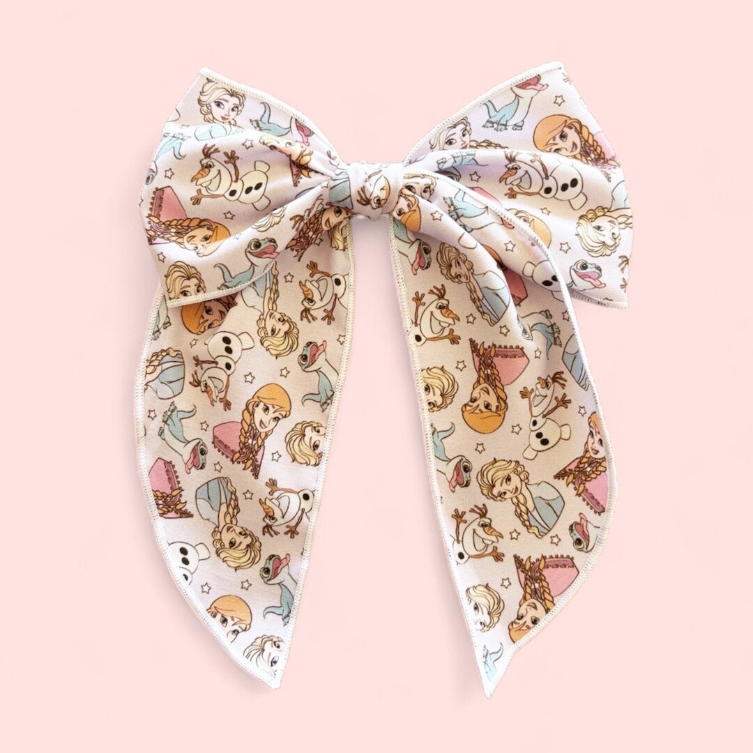Frozen Bow Elsa Bow Disney Bow Elsa and Ana Fable Bow Frozen Hair Bows ...