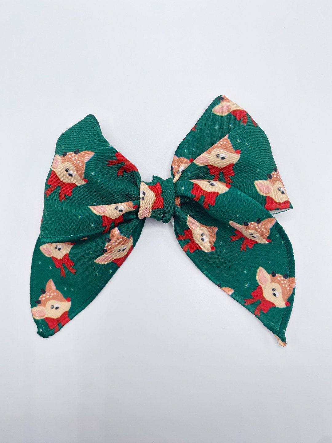 Christmas Deer Fable Bow | Christmas Deer Fable Bow on Clip | Christmas ...