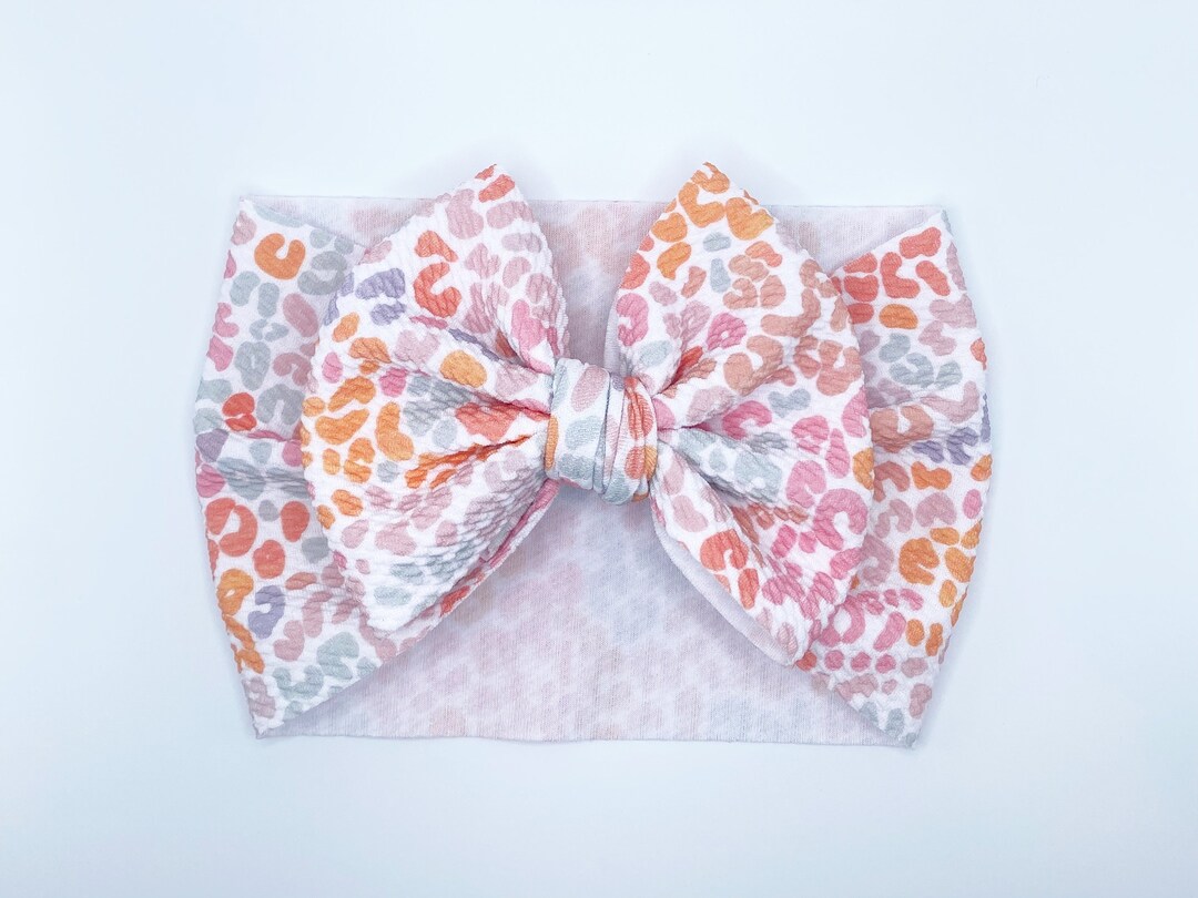 Summer Cheetah Bow Spring Cheetah Bow Animal Print Bow Summer Bow - Etsy
