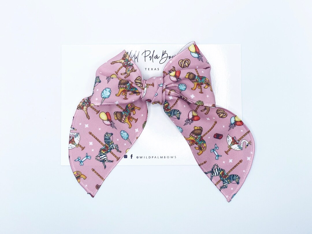 Carnival Fable Bow Carnival Bow Carnival Bow on Clip - Etsy
