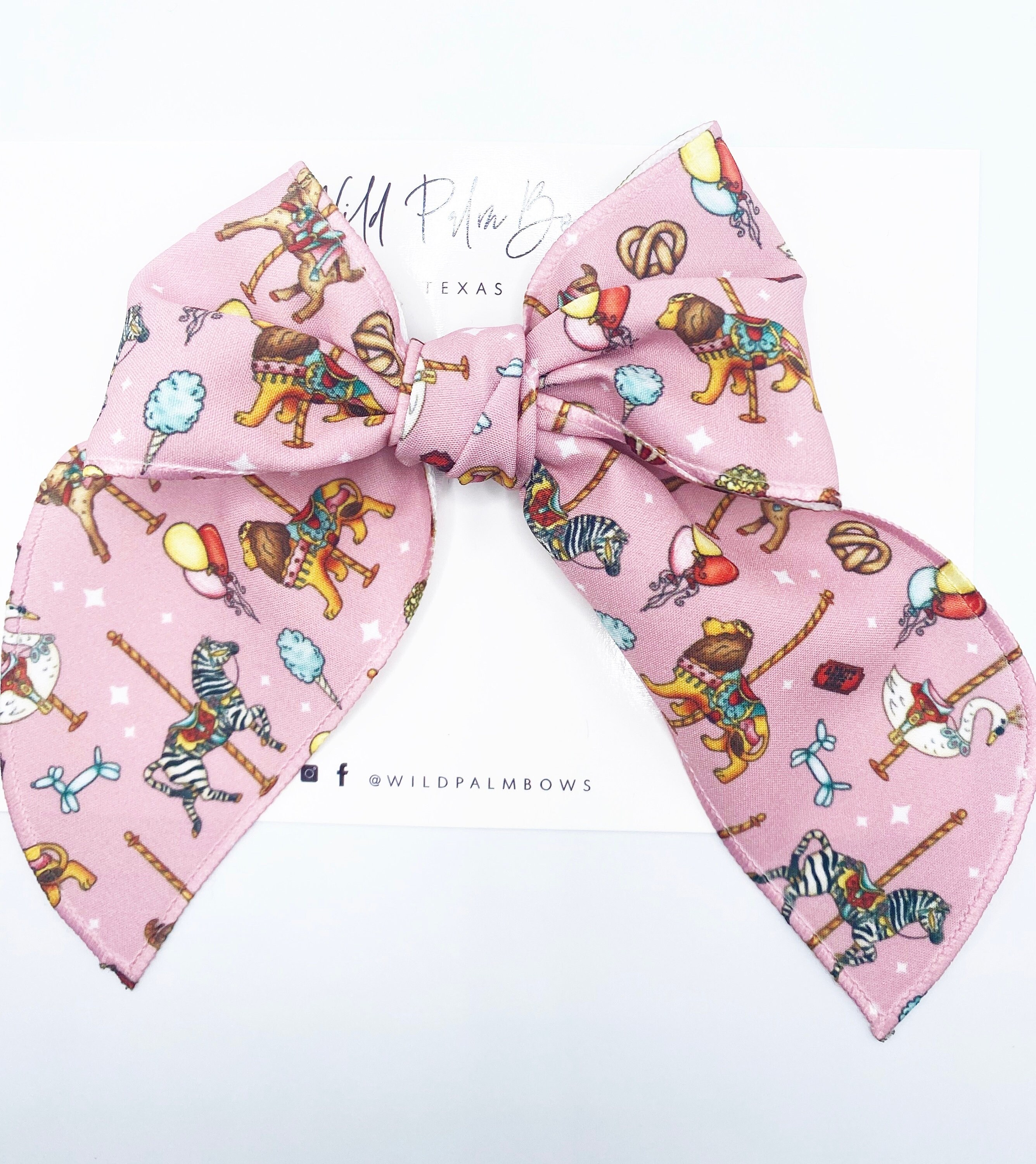 Carnival Fable Bow Carnival Bow Carnival Bow on Clip - Etsy