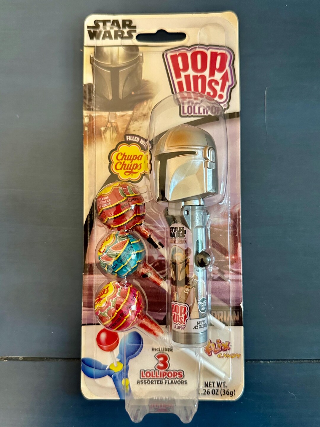 Star Wars Mandalorian Pop Ups! Lollipop Dispenser With 3 Chupa Chups ...