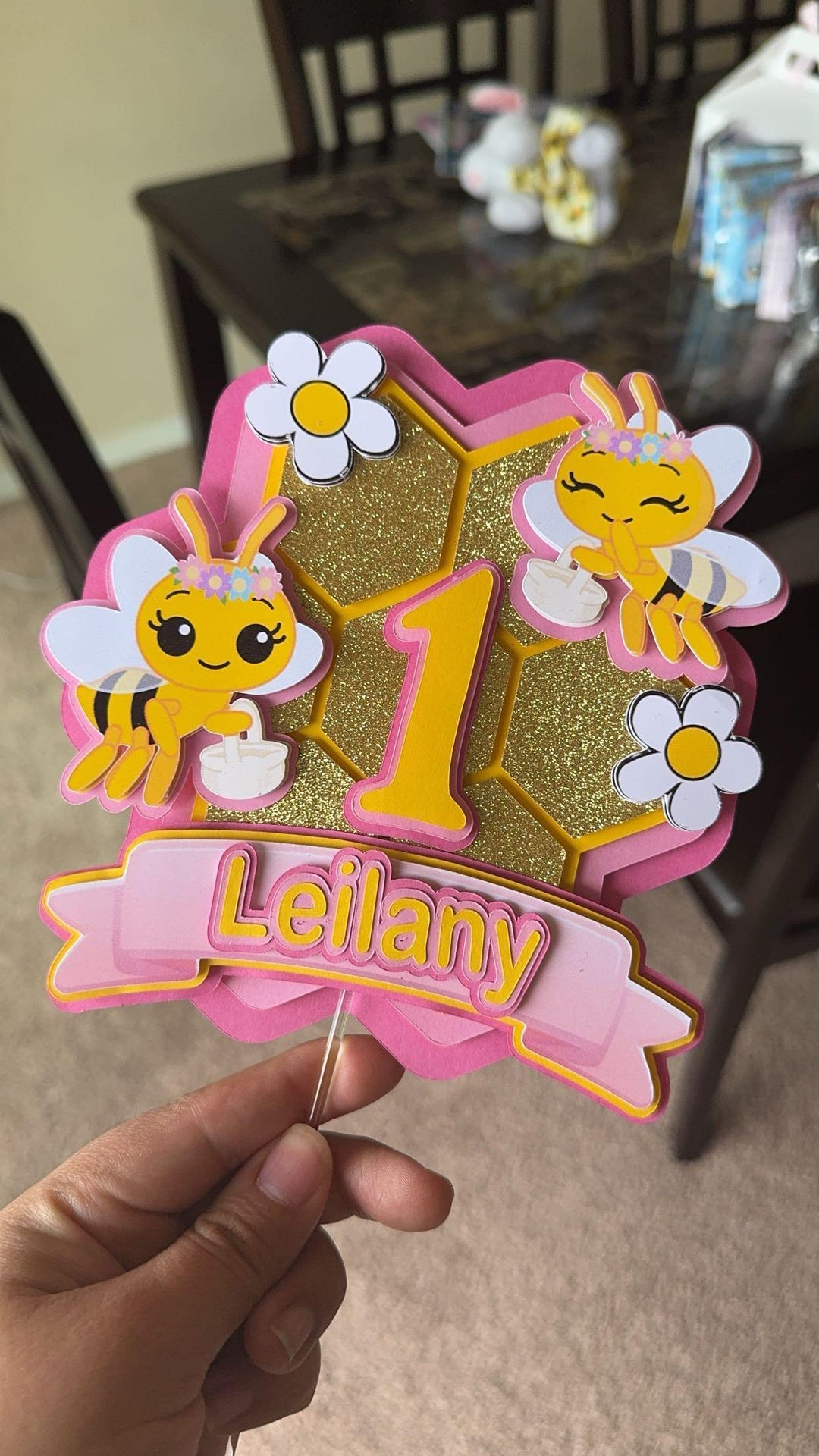 Little Bee Cake Topper - Etsy