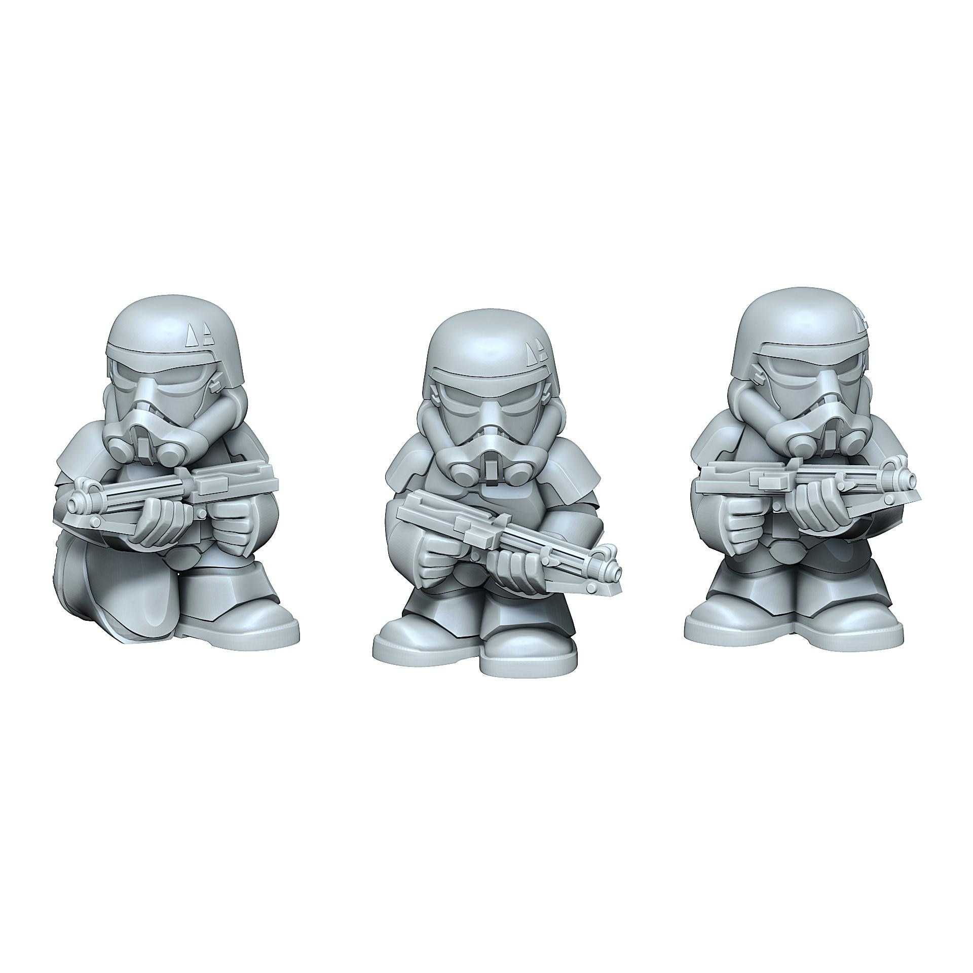 Proto Troopers, Pod Fighters , 3d Printed Figure - Etsy