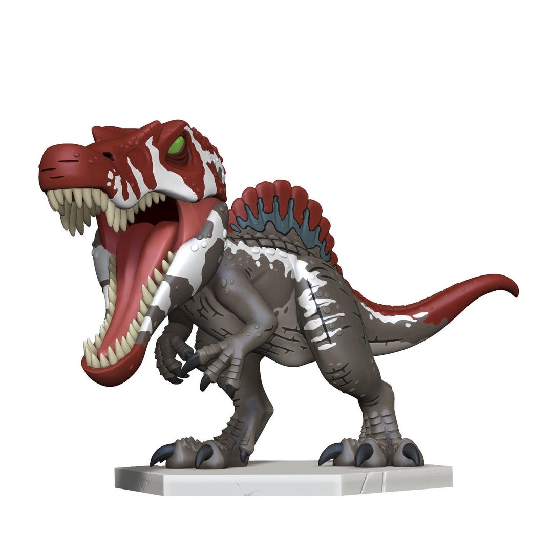 Chibi Spinosaurus, 3d Printed Figure Painted - Etsy
