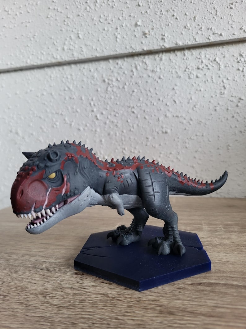 Chibi Carnotaurus Demon, 3d Printed Figure Painted - Etsy