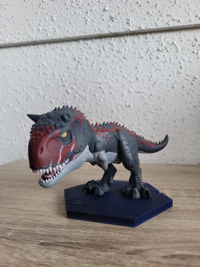 Chibi Carnotaurus Demon, 3d Printed Figure Painted - Etsy