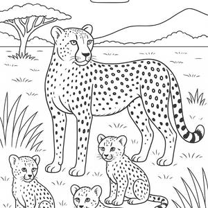 African Animal Coloring Pages for Adults – 10 Realistic Safari Designs ...