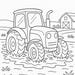 Kids Tractor Coloring Pages – Printable Activity Pack (10 Pages) | A4 ...