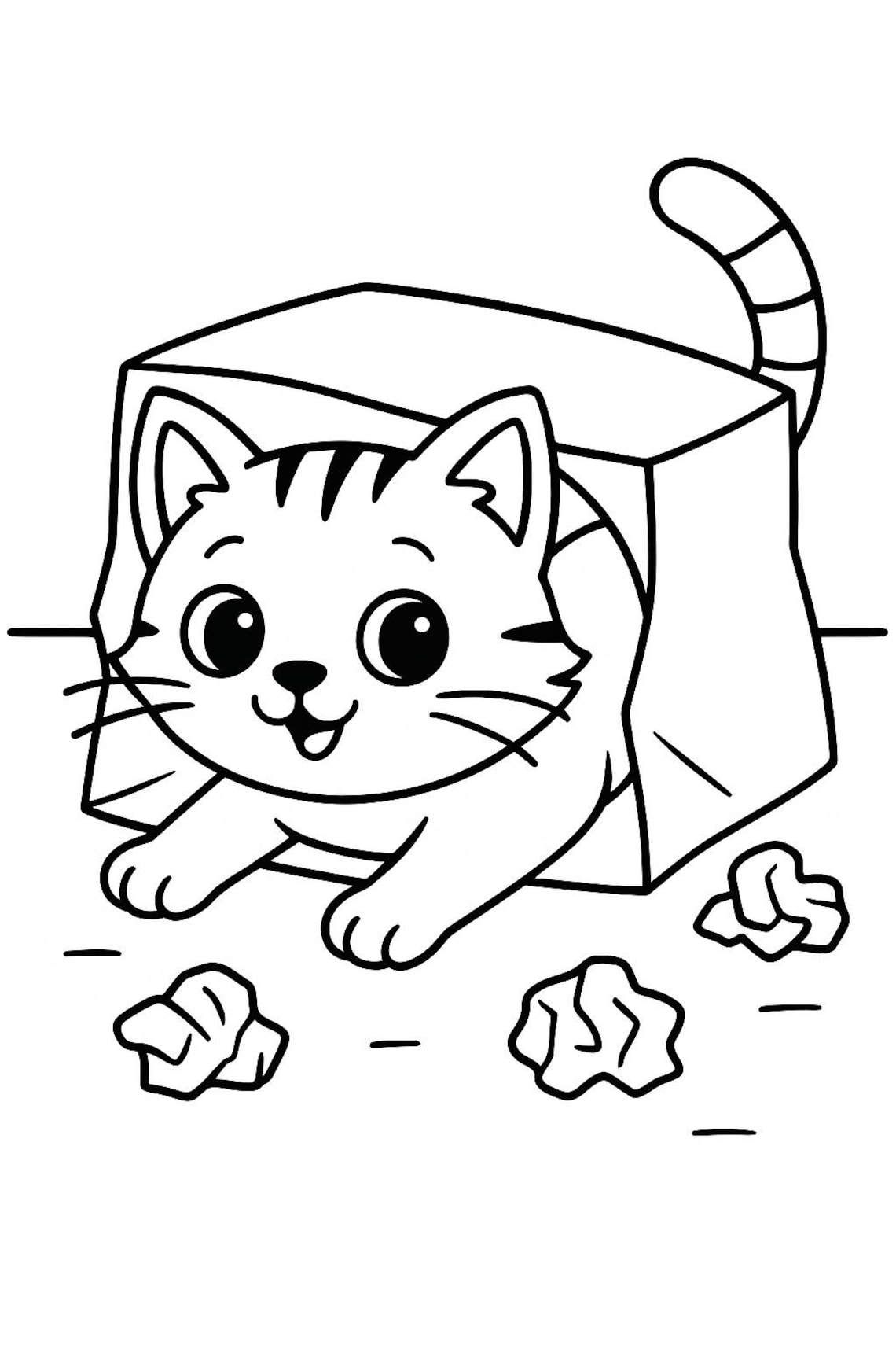 Cute Cat Coloring Pages for Kids – 10 Printable Kitten Designs | Cat ...