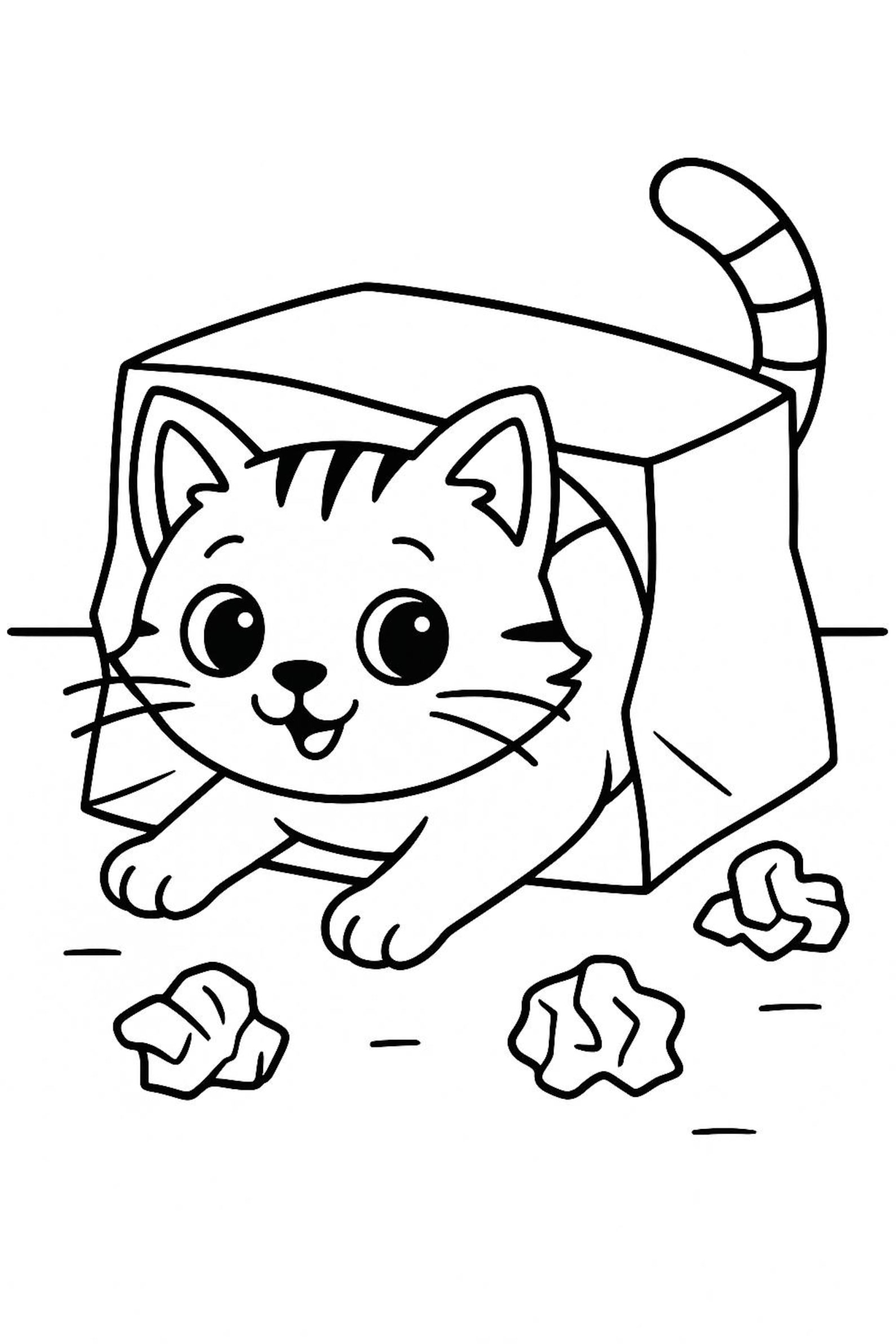Cute Cat Coloring Pages for Kids – 10 Printable Kitten Designs | Cat ...