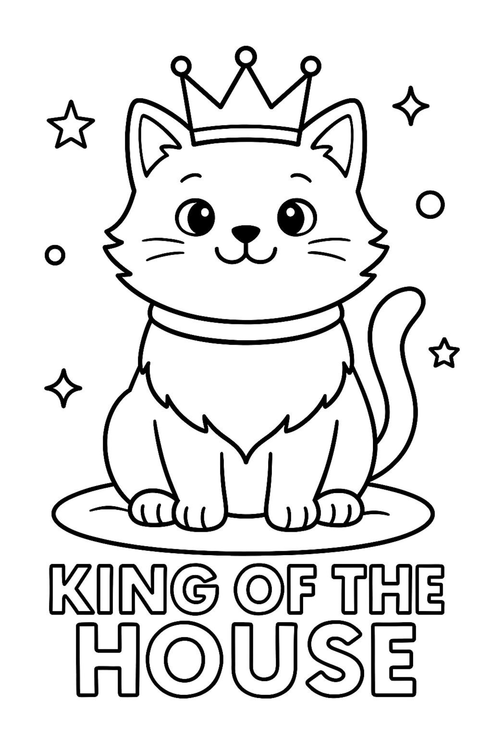 Cute Cat Coloring Pages for Kids – 10 Printable Kitten Designs | Cat ...