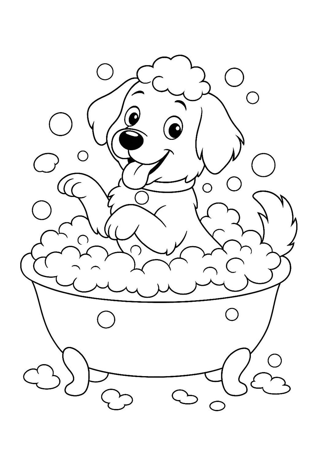 30 Cute Animal Coloring Pages for Kids – Bundle of Dog, Cat and Pet ...