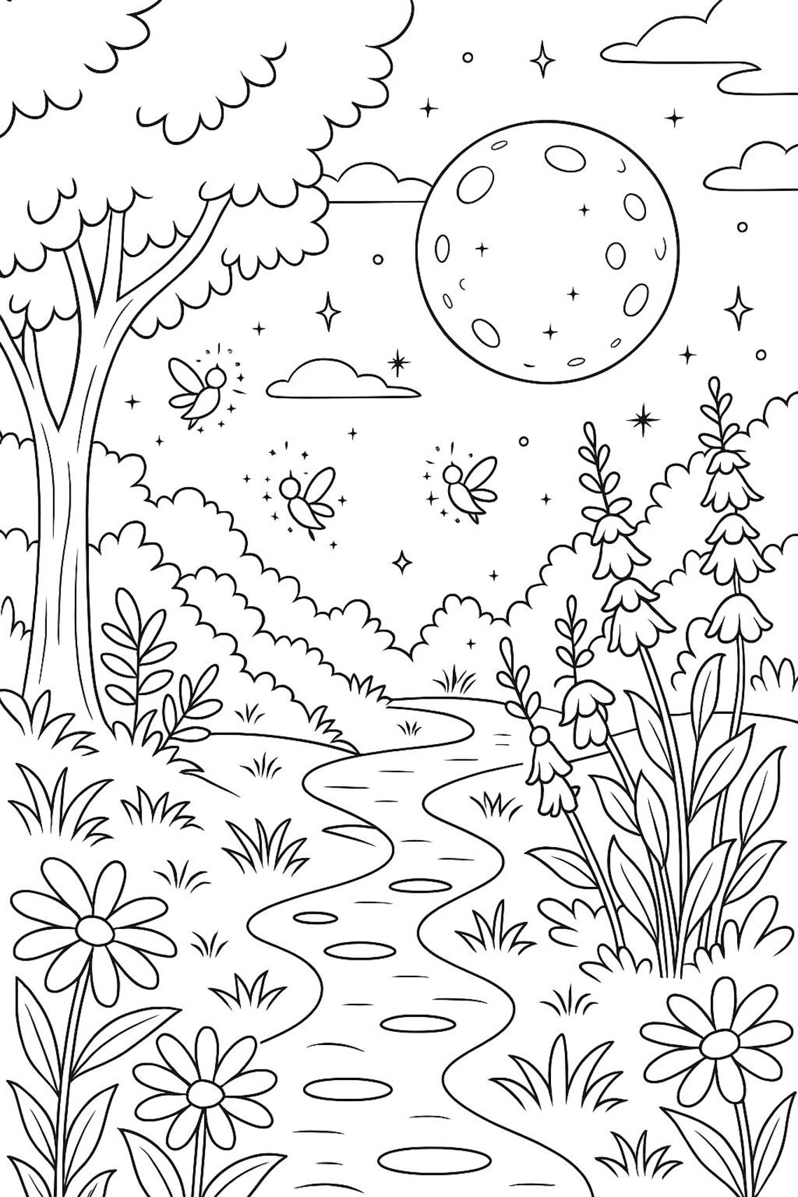 Fantasy Landscape Coloring Pages: Surreal Scenes Printable Bundle (A4 ...