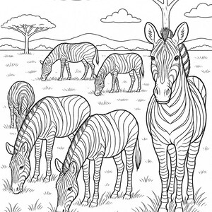 African Animal Coloring Pages for Adults – 10 Realistic Safari Designs ...