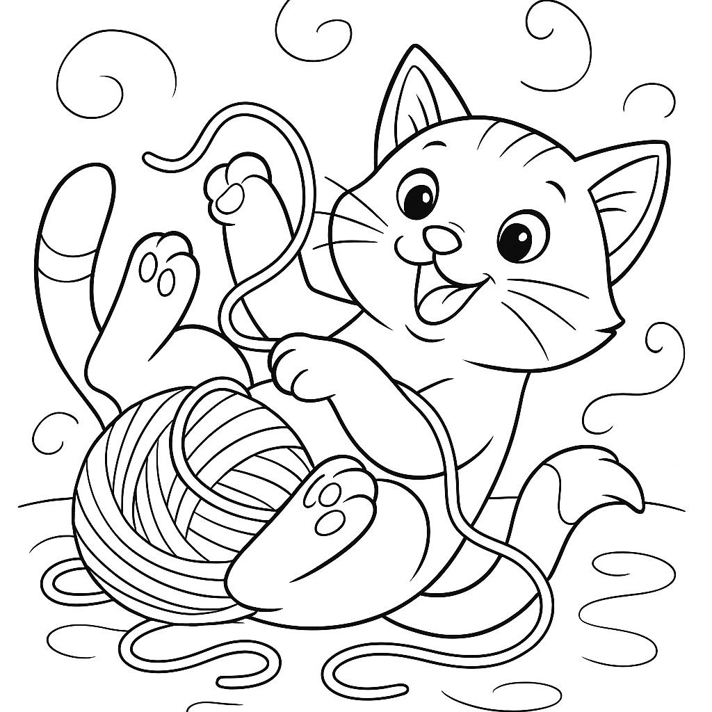 30 Cute Animal Coloring Pages for Kids – Bundle of Dog, Cat and Pet ...