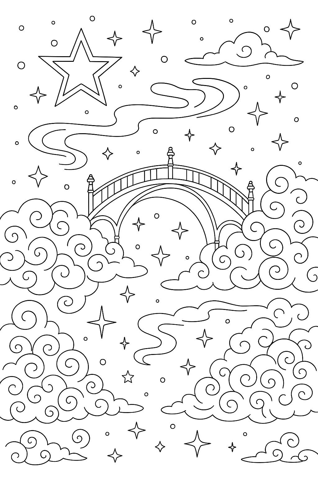 Fantasy Landscape Coloring Pages: Surreal Scenes Printable Bundle (A4 ...