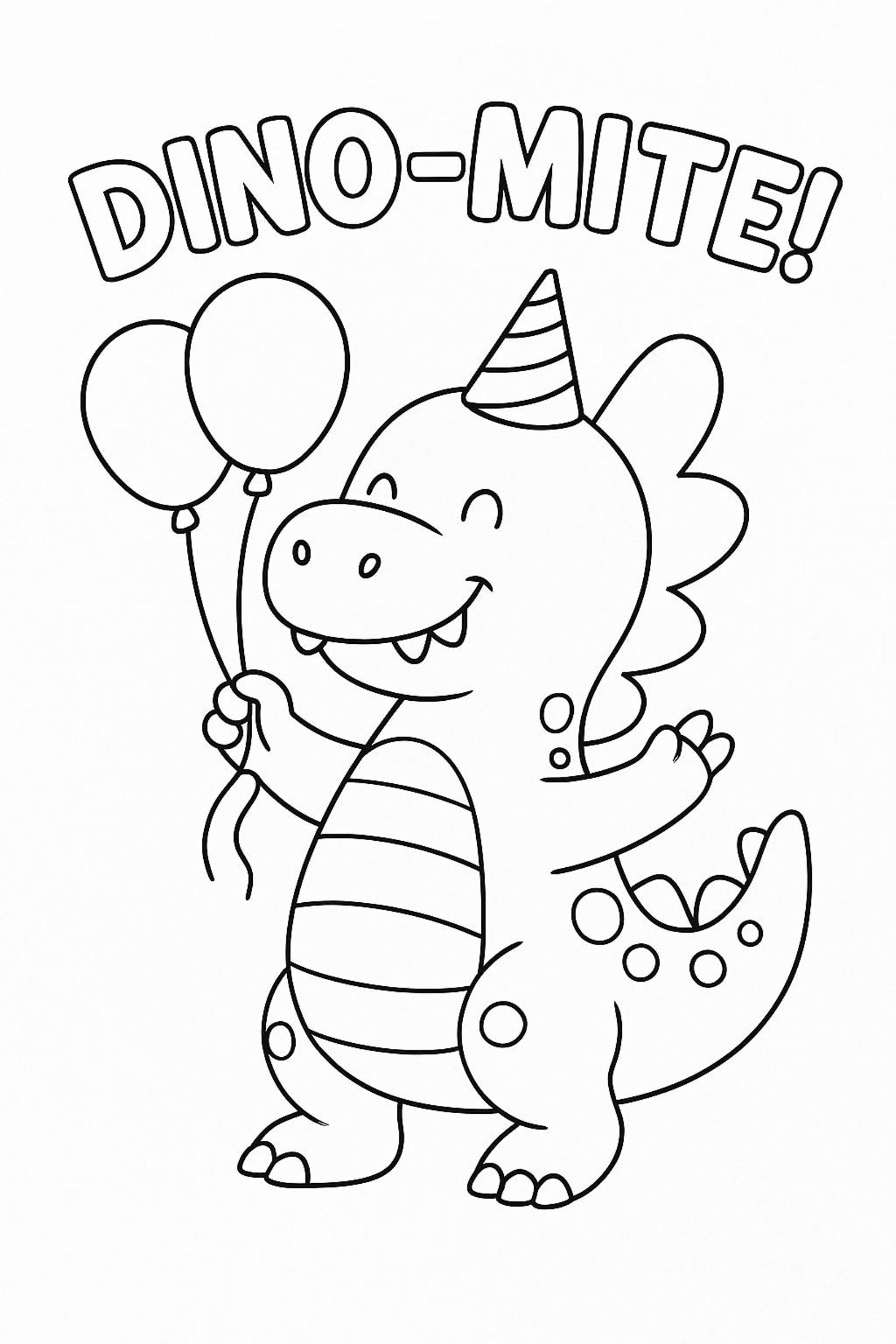 Dinosaur Coloring Pages for Kids: 10 Fun Designs (A4 PDF) - Etsy
